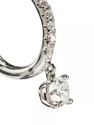 ANITA KO 18kt White Gold Diamond Hoop Earring