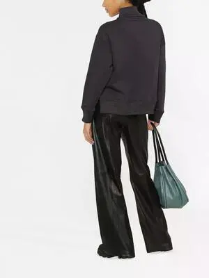 Emporio Armani Logo-embroidered Quarter-zip Sweatshirt