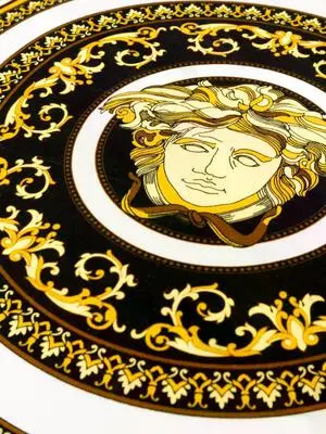 Versace Medusa-head Print Square Cushion