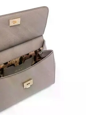 Dolce & Gabbana Small Sicily Leather Tote Bag - Brown