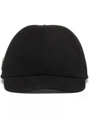 Prada Wool Felt Baseball Cap - Black