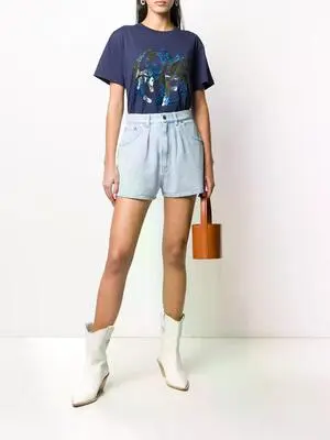 Alberta Ferretti Sequin Embellished T-shirt - Blue