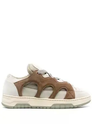 PAURA Panelled Low-top Sneakers - Neutrals