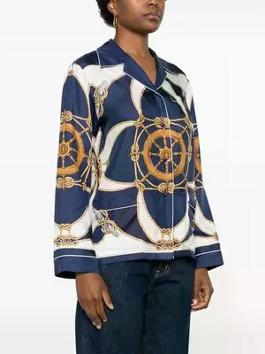 Bally Graphic-print Silk Shirt