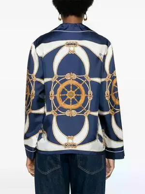 Bally Graphic-print Silk Shirt