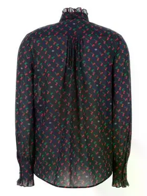 Valentino Garavani Printed Ruffled Shirt