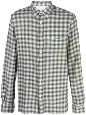Officine Générale Graphic-print Seersucker Shirt