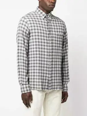 Officine Générale Graphic-print Seersucker Shirt