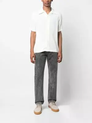 Séfr Buttoned Short-sleeved Shirt - Neutrals