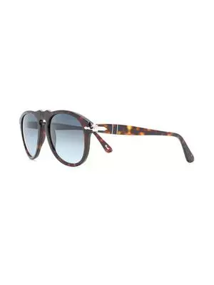 Persol Round Frame Sunglasses Brown