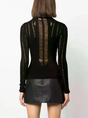 MISBHV Distressed Knitted Jumper