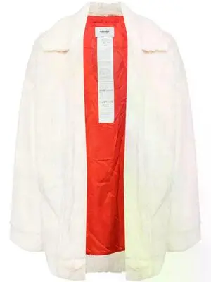 DOUBLET Hand-painted Faux Fur Jacket - Neutrals