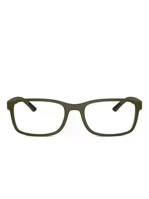 Prada Prada Linea Rossa Rectangle Eyeglasses Green
