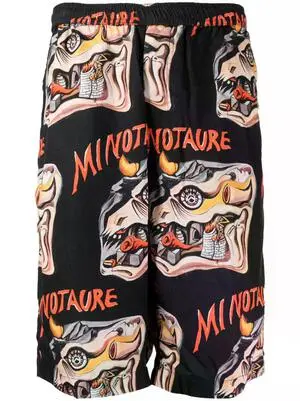 ENDLESS JOY Minotaure Bermuda Shorts - Multicolour