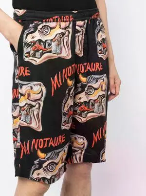 ENDLESS JOY Minotaure Bermuda Shorts - Multicolour