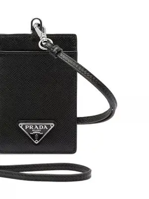 Prada Saffiano Leather Badge Holder