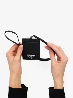 Prada Saffiano Leather Badge Holder