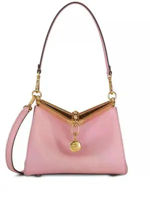 Etro Vela Leather Shoulder Bag Pink