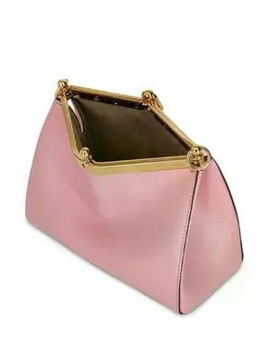 Etro Vela Leather Shoulder Bag - Pink