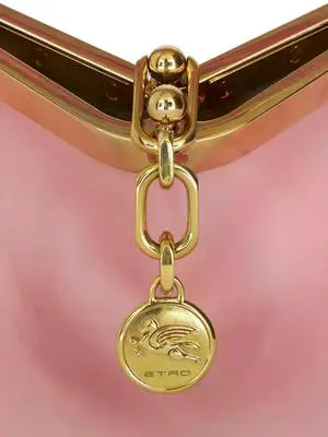 Etro Vela Leather Shoulder Bag - Pink