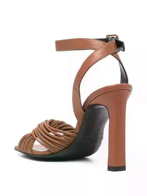 SERGIO ROSSI Open-toe Crossover Strap Sandals