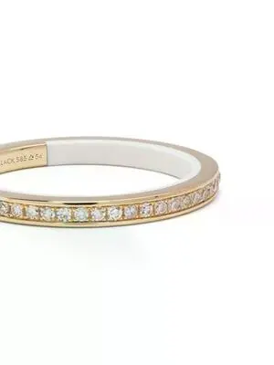 MARIA BLACK 14kt Yellow Diamond Pavé Band Ring