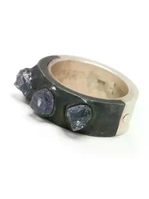 PARTS OF FOUR Sistema Two-tone Crystal Ring