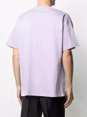 Raf Simons Question Everything Badge-detail T-shirt - Purple