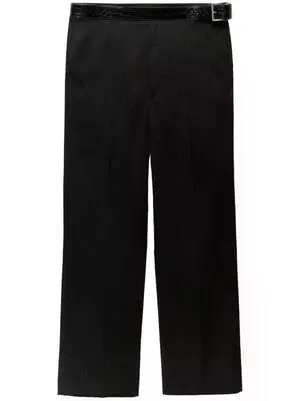Prada Belted Chino Trousers - Blue