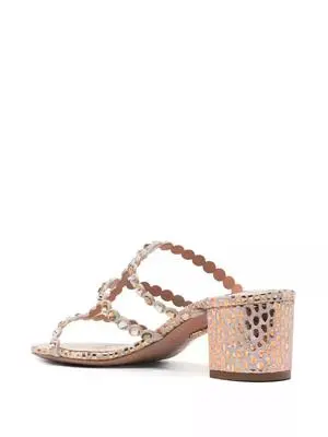 AQUAZZURA Embellished Open-toe Sandals