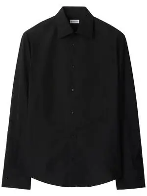 Burberry Slim Fit Cotton Silk Tuxedo Shirt