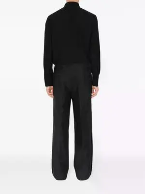 Burberry Slim Fit Cotton Silk Tuxedo Shirt
