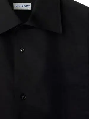 Burberry Slim Fit Cotton Silk Tuxedo Shirt