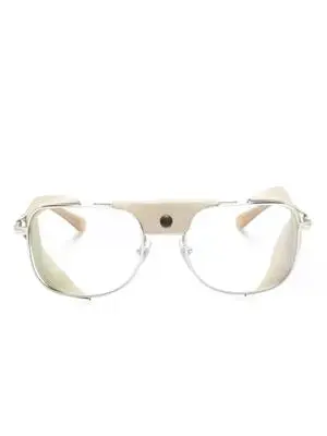 Persol Square-frame Eyeglasses With Layered Design - Silver