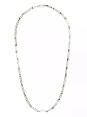 M. Cohen Sterling Rectangular-link Necklace - Silver