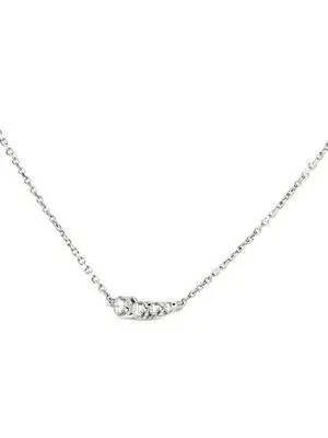 DINNY HALL 9k White Gold Diamond Necklace