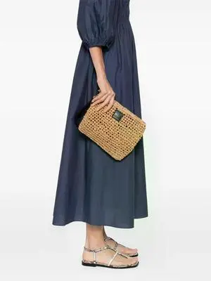 Sundek Woven Clutch Bag With Wrist Strap