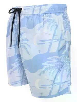 MAUNA KEA Graphic-print Swim Shorts - Blue