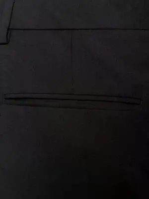 Valentino Garavani Tailored Straight-leg Wool-mohair Trousers - Black