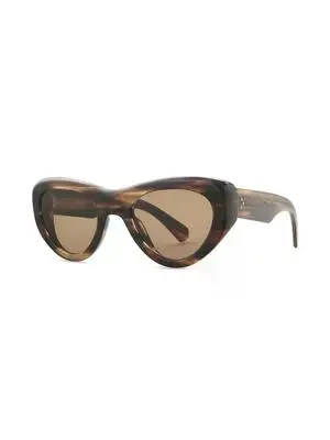 MR. LEIGHT Reveler Oval-frame Sunglasses - Brown