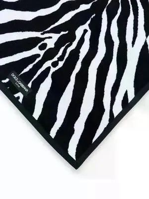 Dolce & Gabbana Terry Cotton Guest Towel - Black