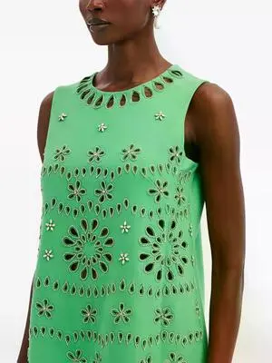 Oscar De La Renta Crystal-embellished Shift Minidress