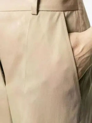 PATOU Camel Brown Cotton Wide-leg Tailored Trousers - Neutrals