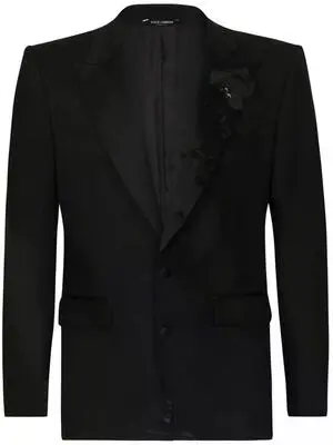 Dolce & Gabbana Floral-appliqué Single-breasted Suit