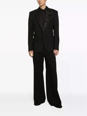 Dolce & Gabbana Floral-appliqué Single-breasted Suit
