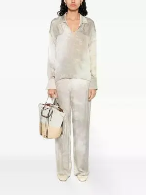 RAME Jersey Trousers With Marbled Pattern