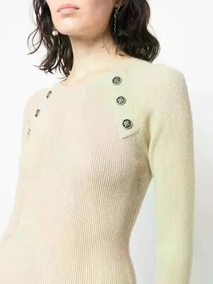 John Richmond Button-embellished Detail Dress