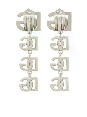 Dolce & Gabbana Logo Drop Earrings