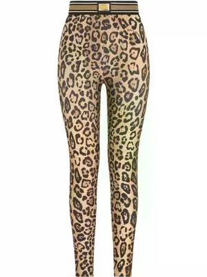 Dolce & Gabbana Leopard-print Jersey Leggings