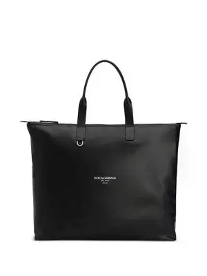Dolce & Gabbana Leather Tote Bag - Black